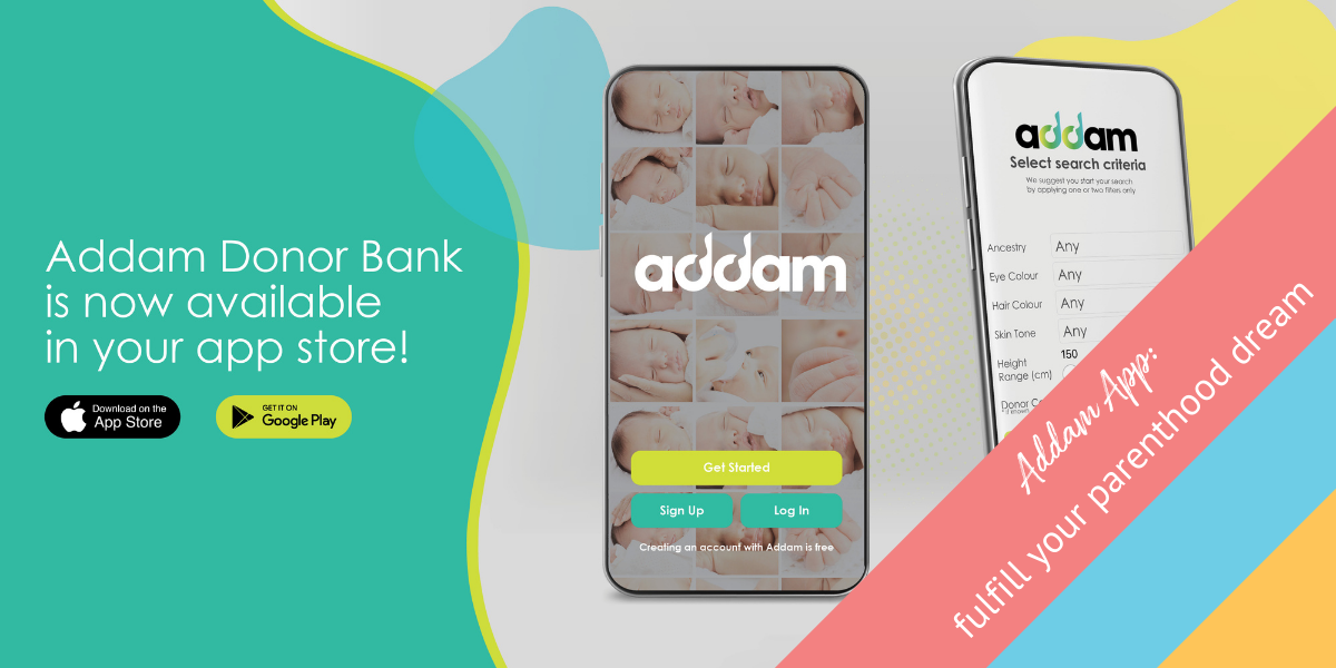 Addam Donor Bank Banner | Rainbow Fertility