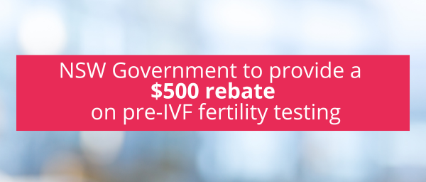 Rainbow NSW rebate $250$500 rebate Blog Banner | Rainbow Fertility